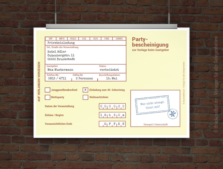 Lustige Zusage Zur Einladung