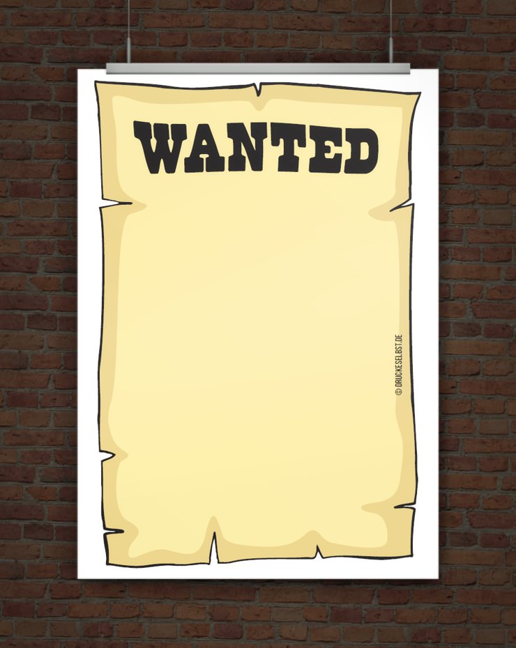 Wanted Word Sign